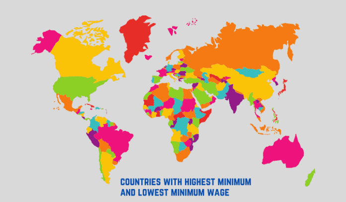 Top 10 Countries with Highest and Lowest Minimum Wages